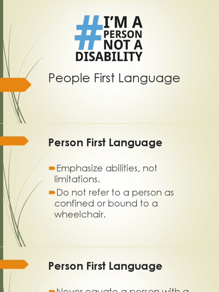 People First Language | PDF | Intellectual Disability | Clinical Psychology