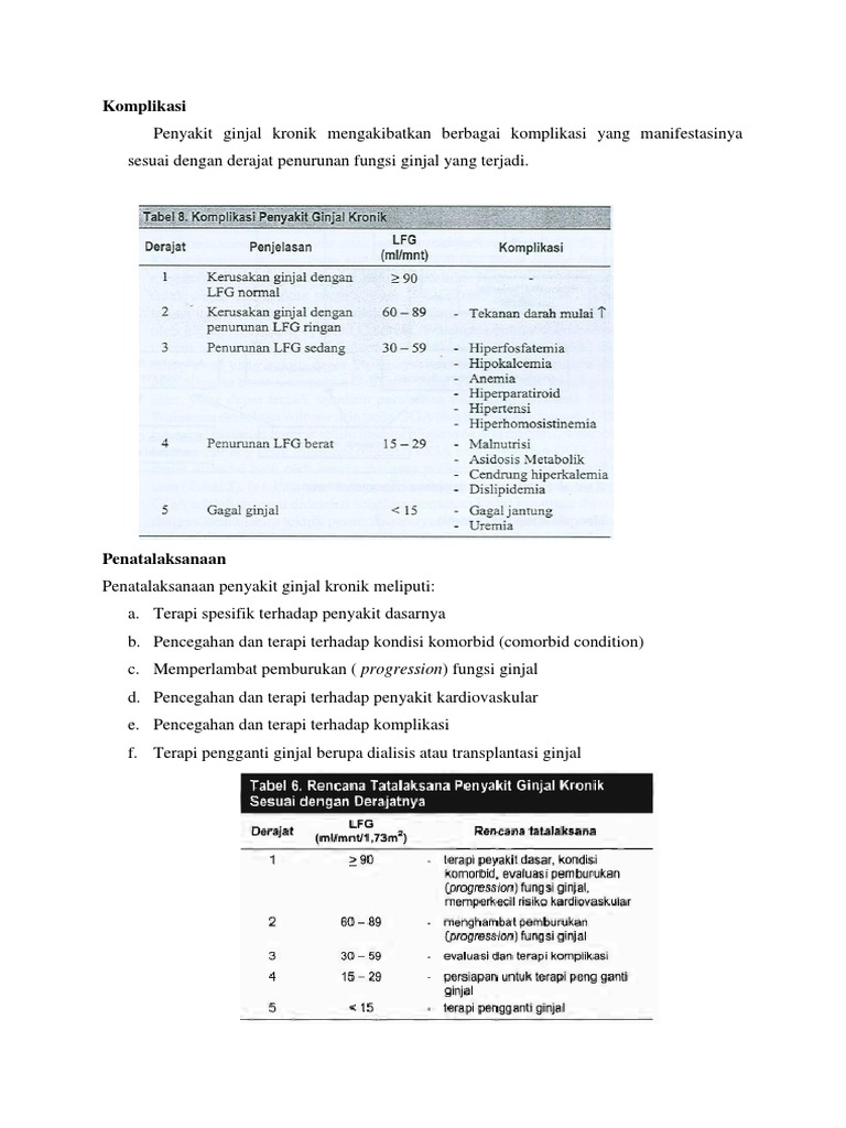 Komplikasi Dan Tatalaksana CKD | PDF