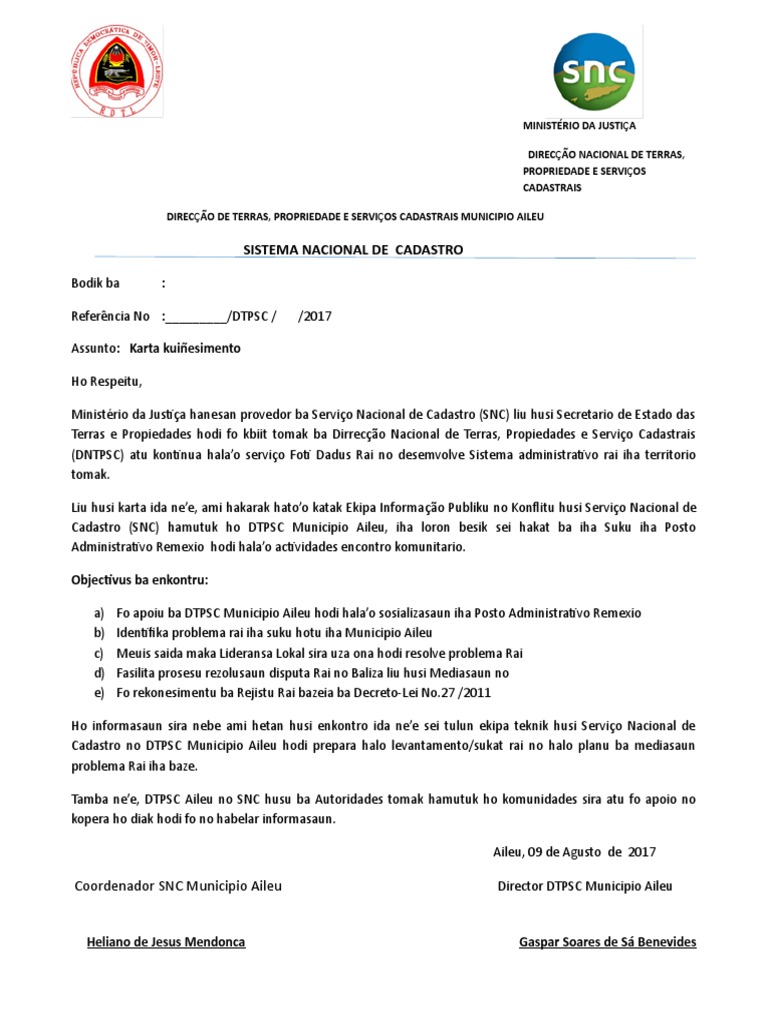 Karta Conhecimento Ba Administrador Aileu | PDF | Governo