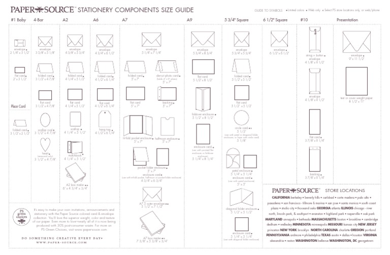 Envelope Size Chart PDF | PDF