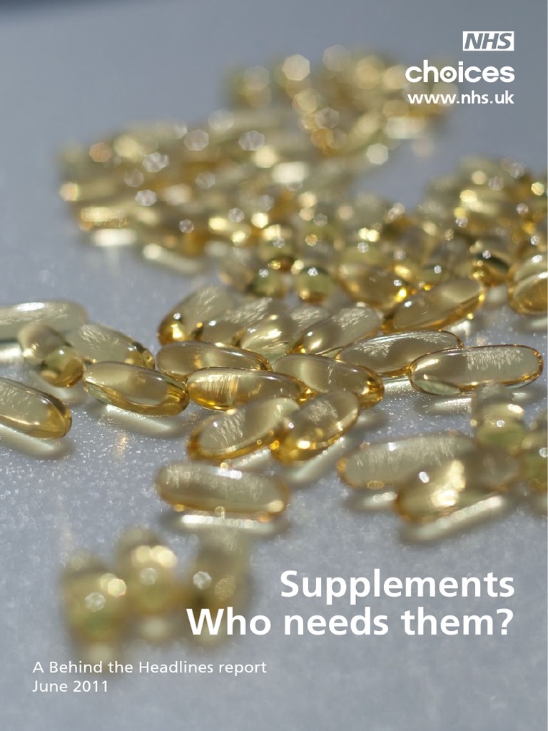 Understanding Dietary Supplements | PDF | Dietary Supplements | Vitamin