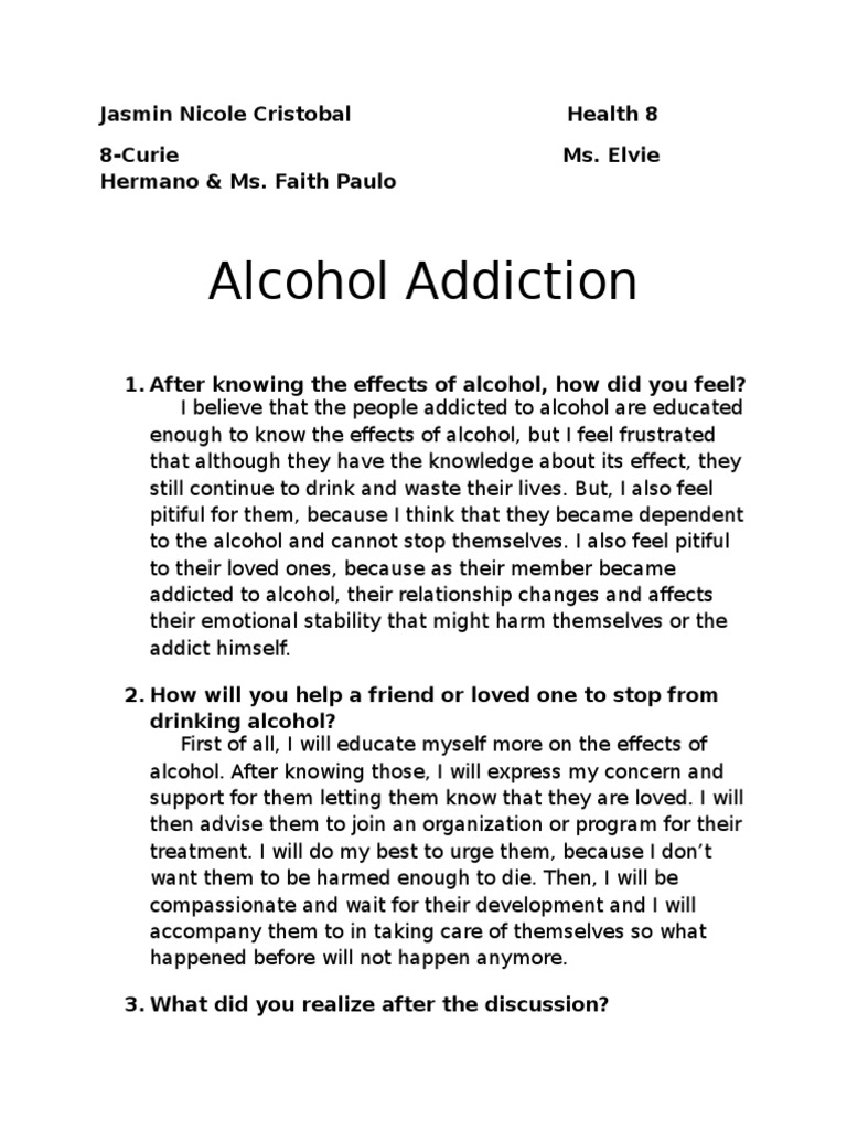 Alcohol | PDF