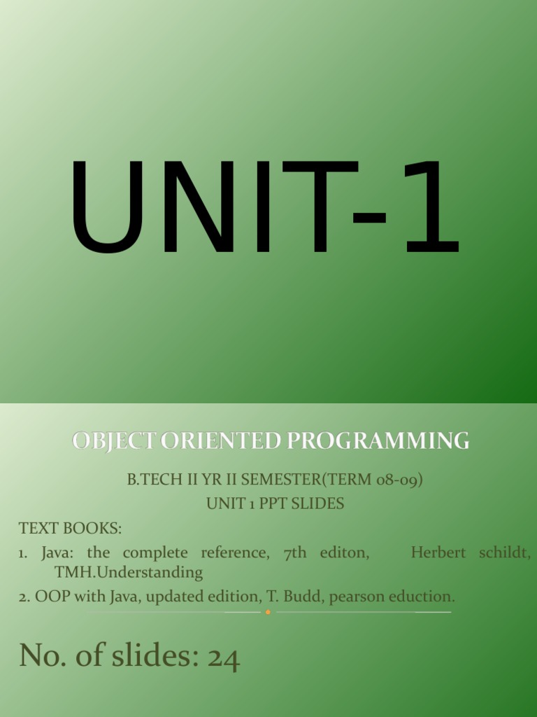 Java 8 Units PPT Slides-Jntuworld | PDF | Inheritance (Object Oriented ...
