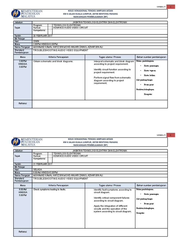 Kolej Vokasional Tengku Ampuan Afzan Km 6 Jalan Kuala Lumpur 28700