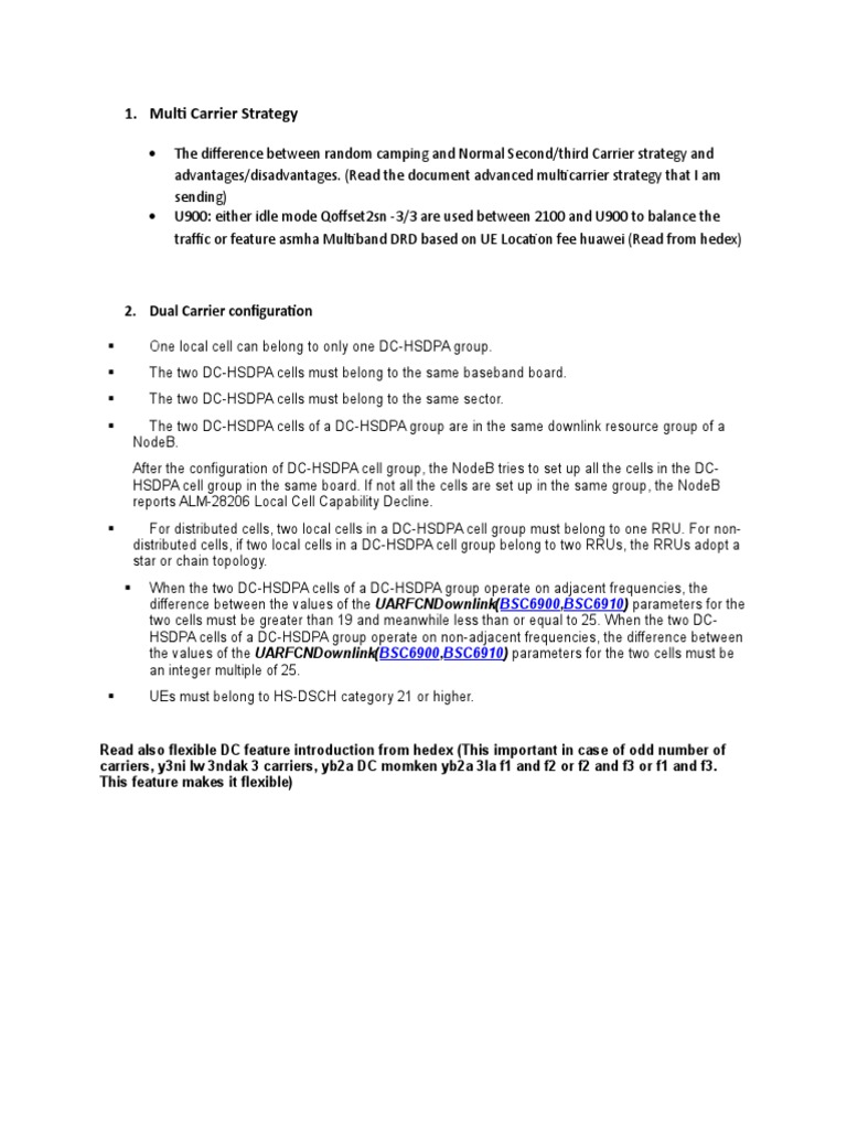 Telecom Network Optimization Guide | PDF | High Speed Packet Access | Telecommunications Engineering