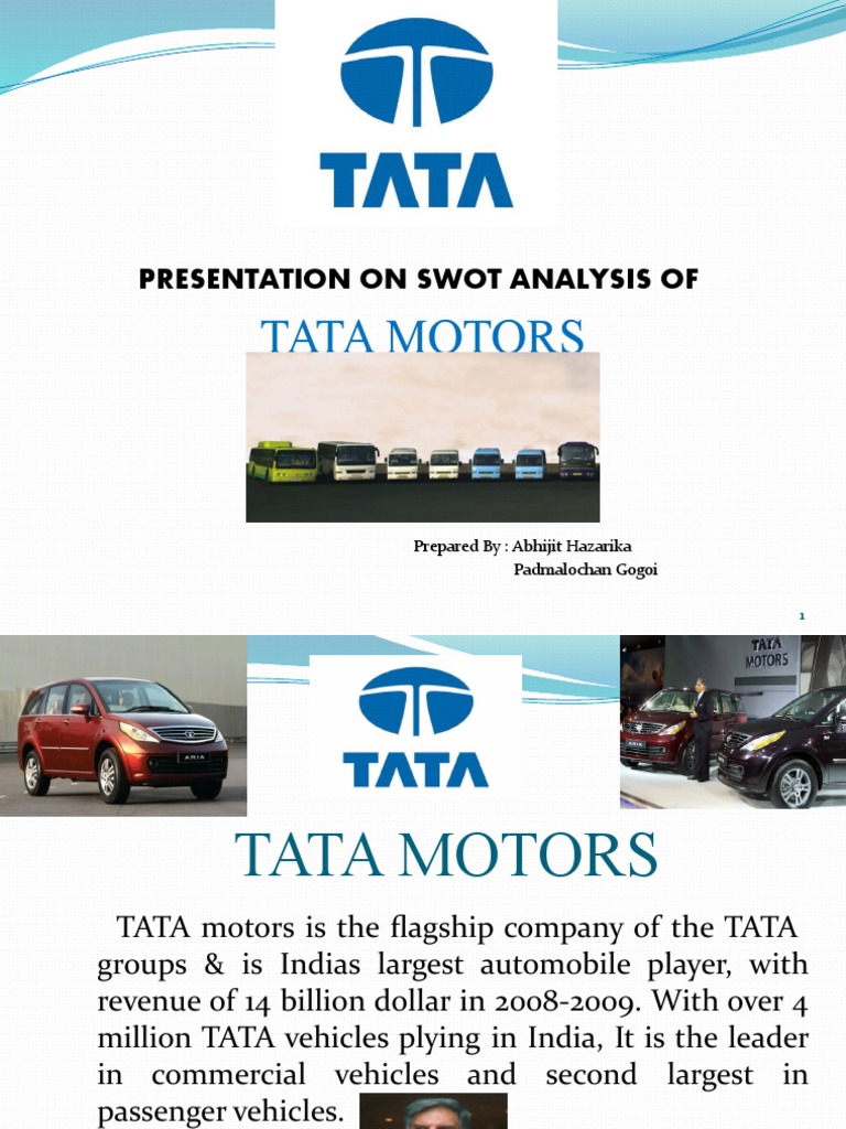 Tata Motors: Presentation On Swot Analysis of | PDF | Automotive ...