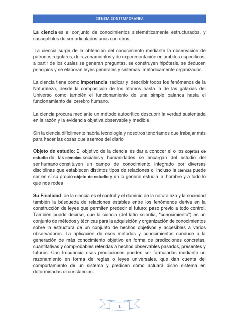 Ciencia Contemporánea: Conceptos Clave | PDF | Karl Popper | Science