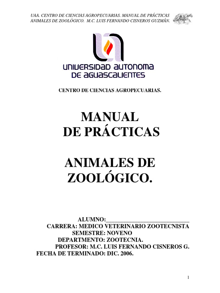 Animales Del Zoologico PDF | PDF | zoo | Choque (circulatorio)