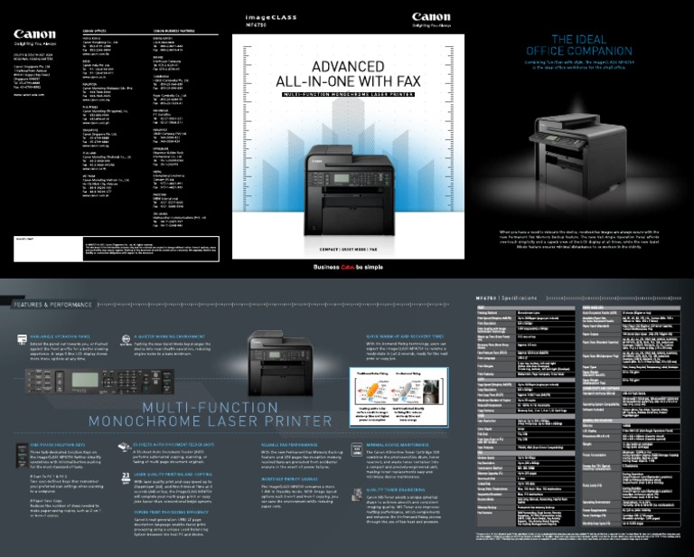 Canon LR - FA - MF4750 - V9 - 2 PDF | PDF | Image Scanner | Fax