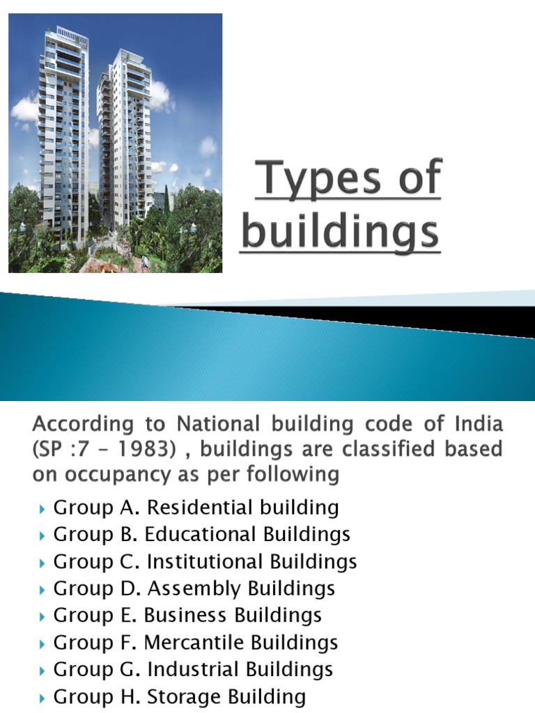 1 Types of Buildings | PDF | Warehouse | Smoke