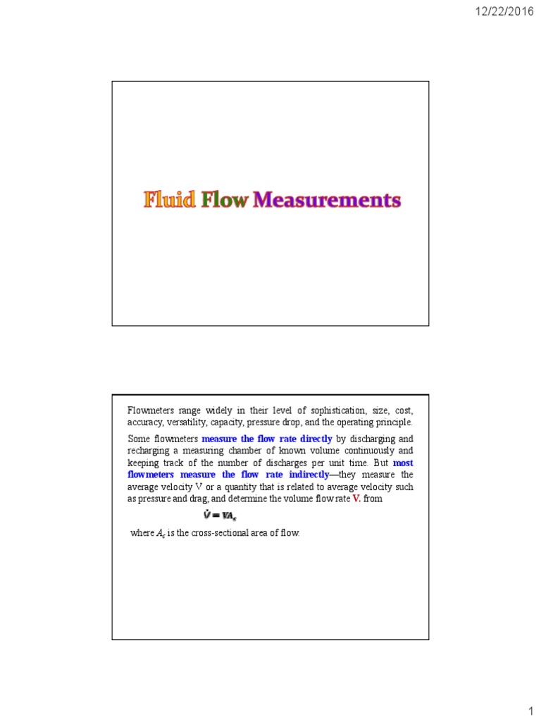 An Overview of Common Obstruction Flowmeters: Orifice Plates, Venturi ...