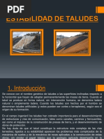 Partes de Un Talud Informe de Taludes | PDF | Agua subterránea | Estrato