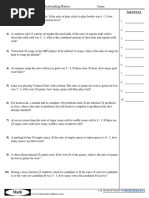 Real-World Ratio Problems Worksheet | PDF