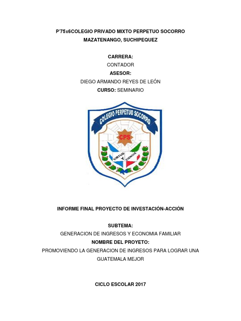 caratula cooperso informe