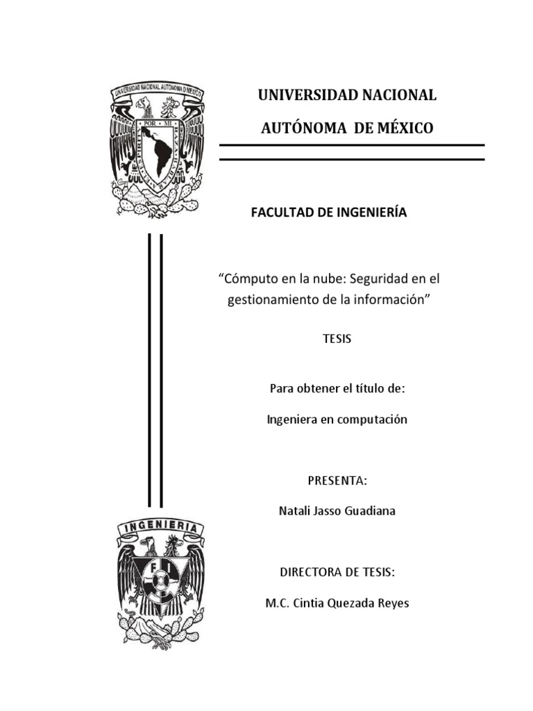 Tesis | PDF | Computación en la nube | La seguridad informática