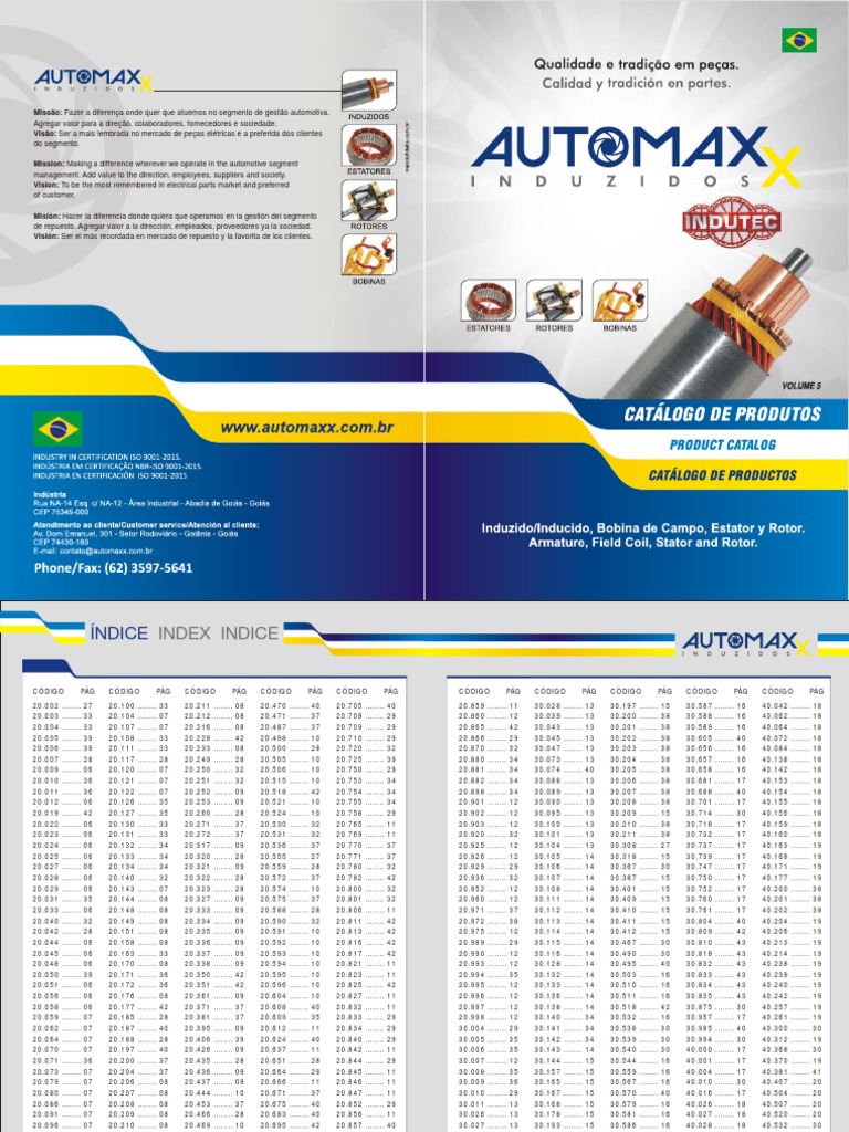 Automaxx Catalogo Vol5 | PDF | voltaje | Vehículos de ruedas