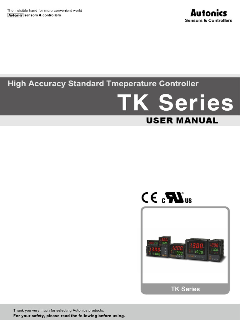 Autonics TK Manual | PDF | Parameter (Computer Programming) | Relay