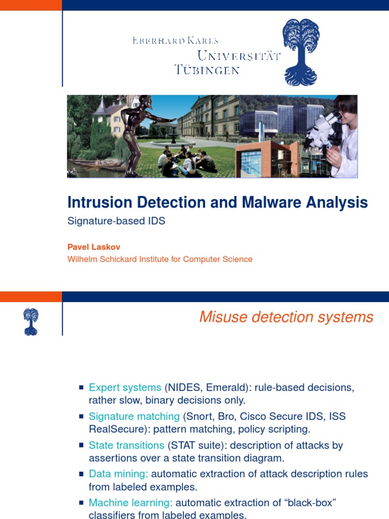 Intrusion Detection and Malware Analysis: Signature-Based IDS | PDF ...