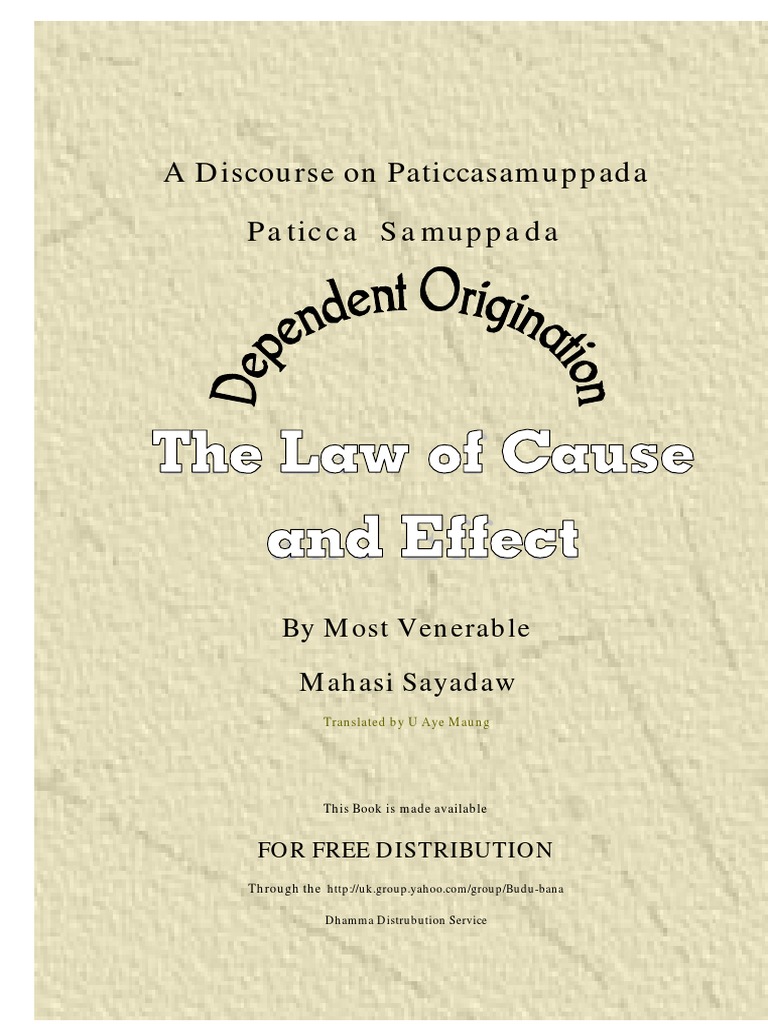 Paticca Samuppada by Rev Mahasi Sayadaw Thero | PDF | Vipassanā | Noble ...