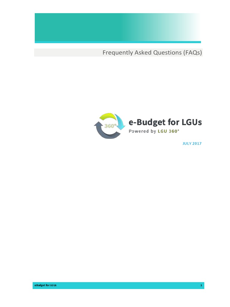 DBM E-Budget Lgu360 | PDF | Installation (Computer Programs) | Windows ...