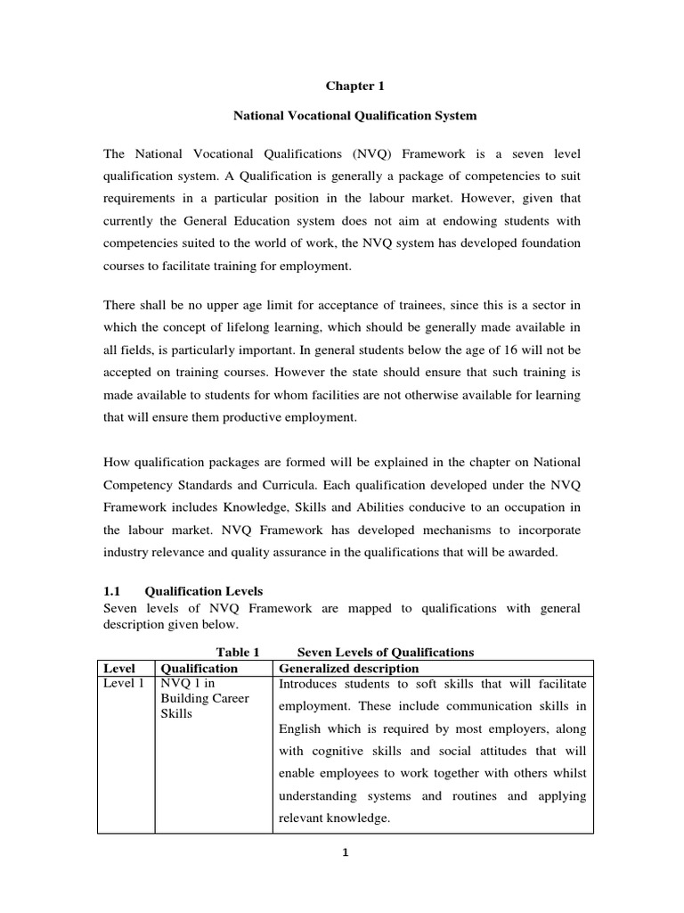 NVQ Operations Manual | PDF | Vocational Education | Educational Assessment