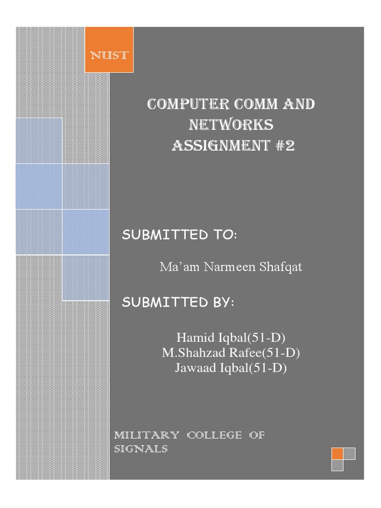 Computer Comm and Networks Assignment #2 | PDF