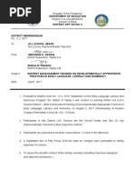 Final Enclosures INSET SY 2024 2025 | PDF | Teachers | Literacy