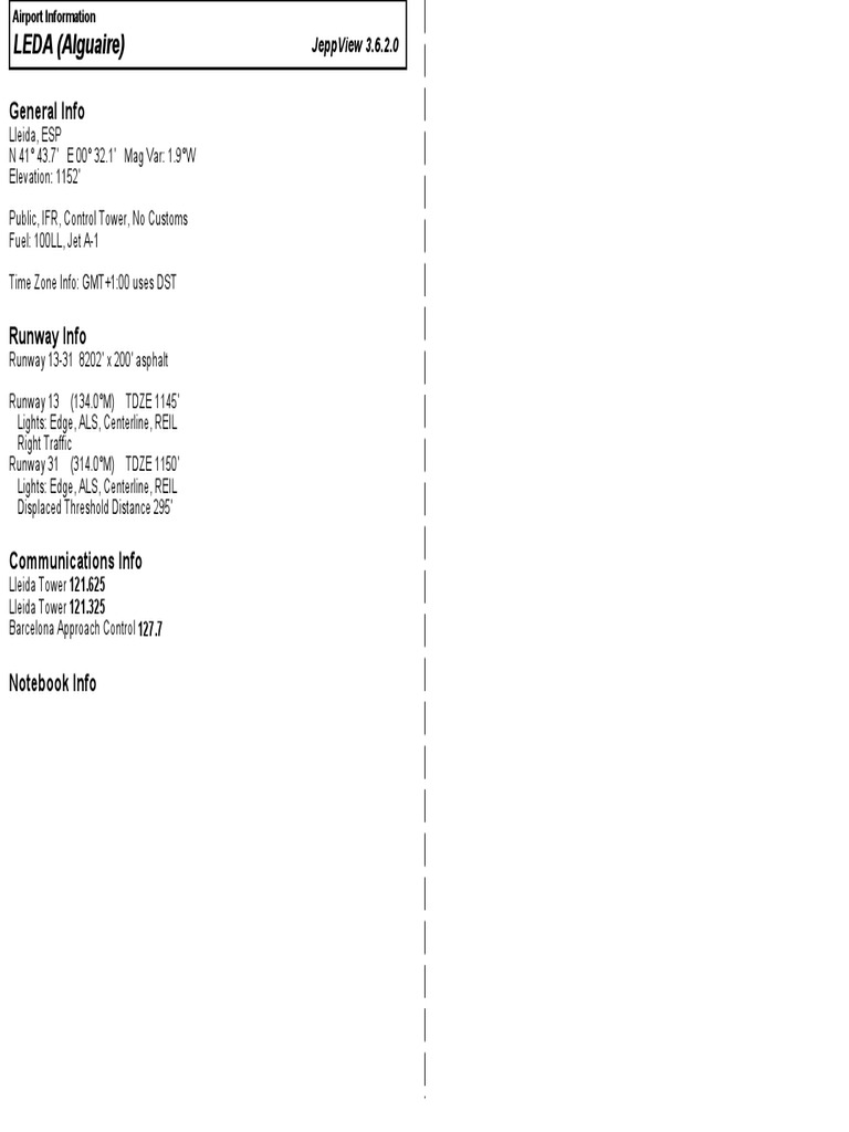 Leda All Charts | Download Free PDF | Air Traffic Control | Aerospace ...