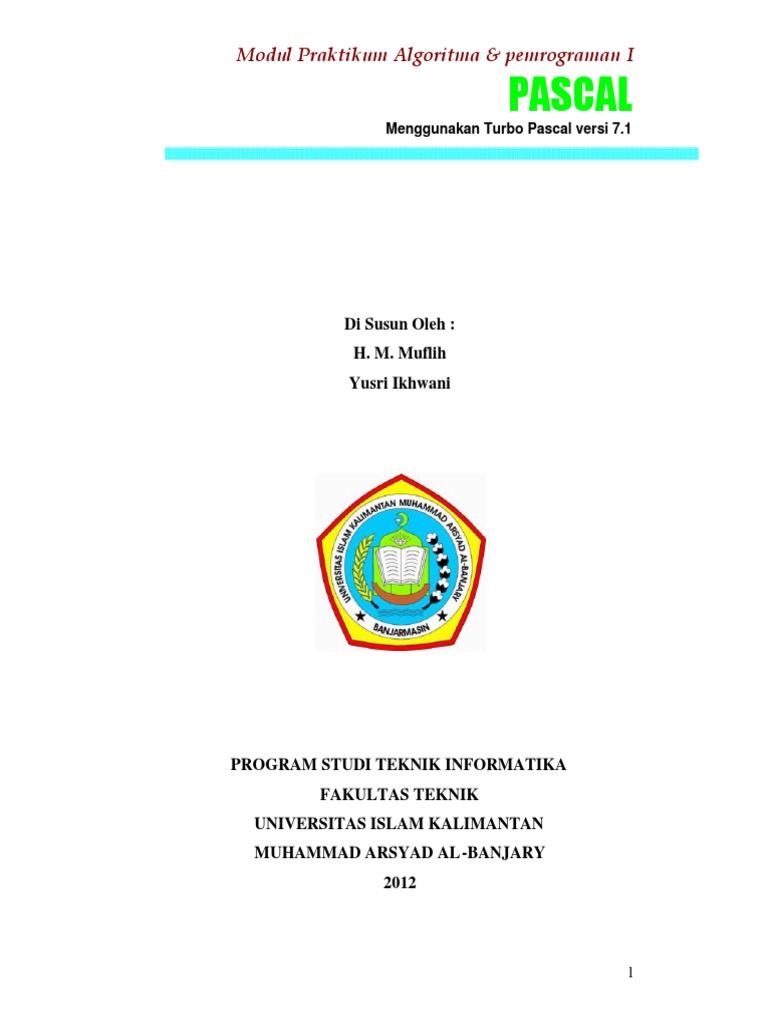 Modul Algoritma Dan Pemrograman 1 PDF | PDF