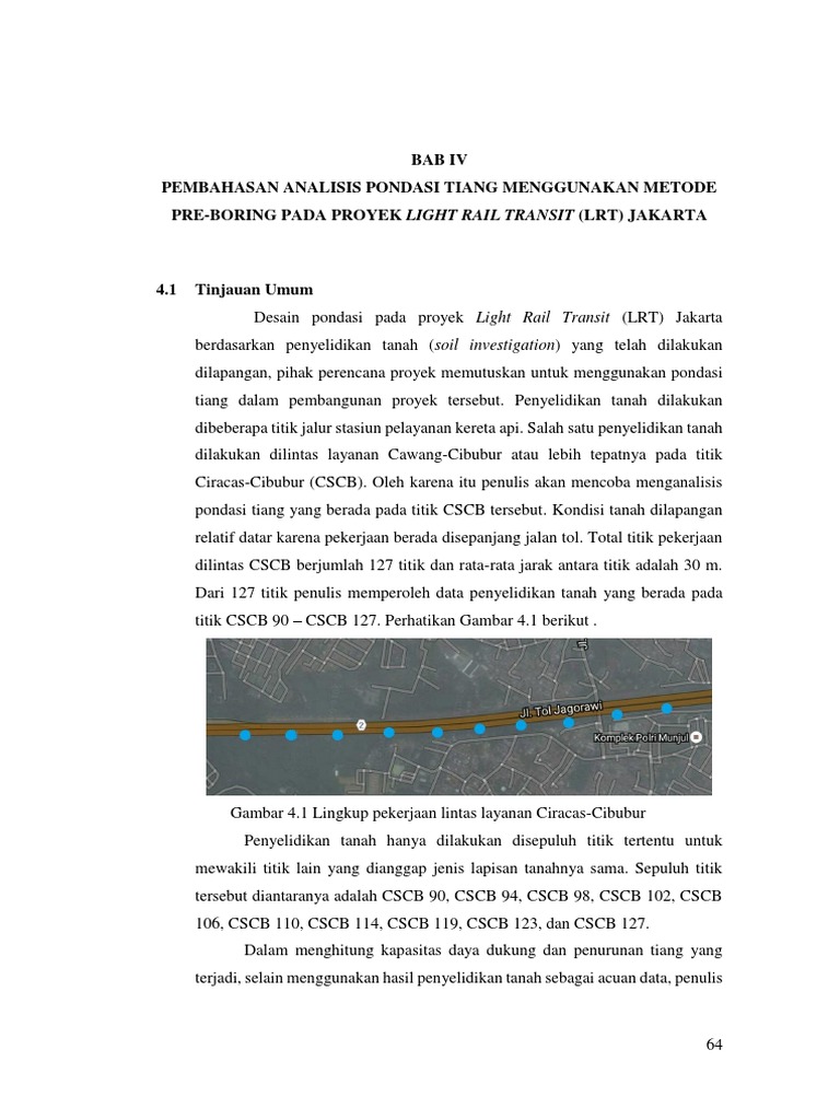 Analisis Pondasi Tiang CSCB LRT Jakarta | PDF | Teknologi & Rekayasa
