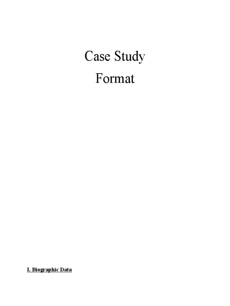 Case Study Format | PDF
