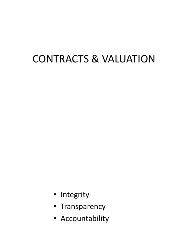 A Comprehensive Guide to Contracts, Valuation, and Construction Project ...