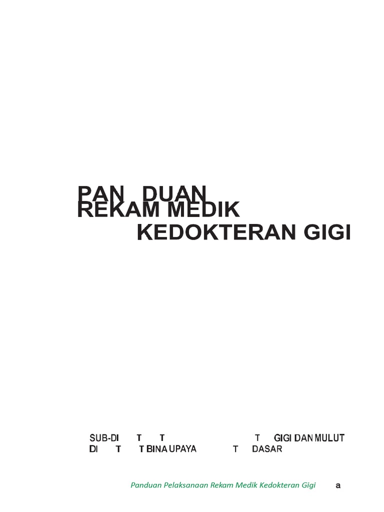 Buku Odontogram | PDF