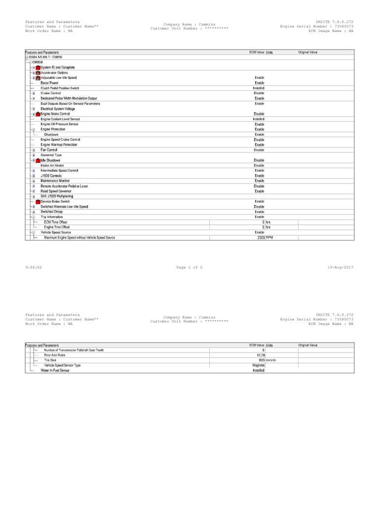 Cummins QSB 6.7 Monitoring | PDF