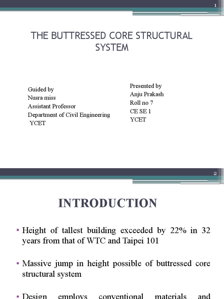 Buttressed Core | PDF | Civil Engineering | Structural Engineering