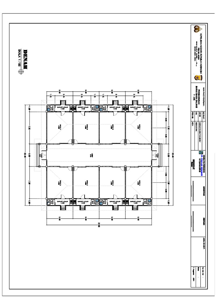 Denah Barak Brimob-Model | PDF