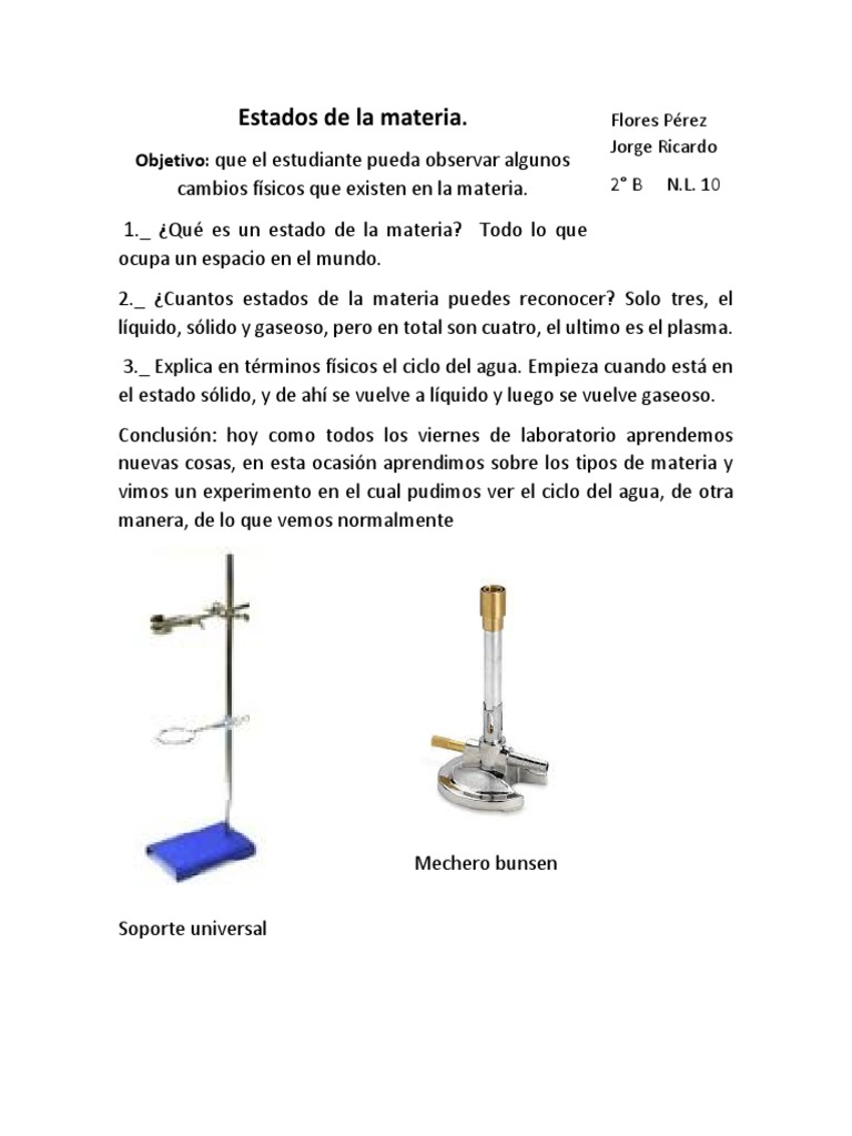Estados de La Materia Practica | PDF | Densidad | Importar