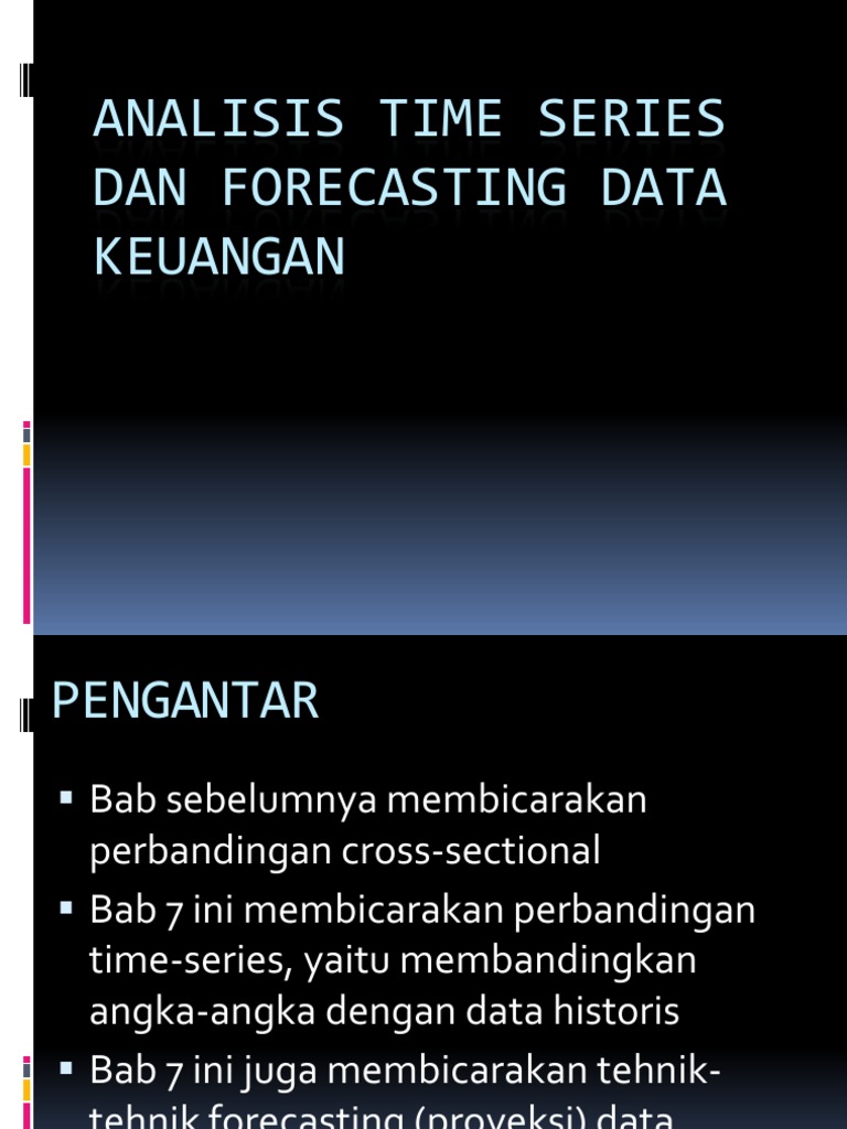 7 - Analisis Time Series Dan Forecasting Data Keuangan PDF | PDF 7 - Analisis Time Series Dan Forecasting Data Keuangan PDF | PDF