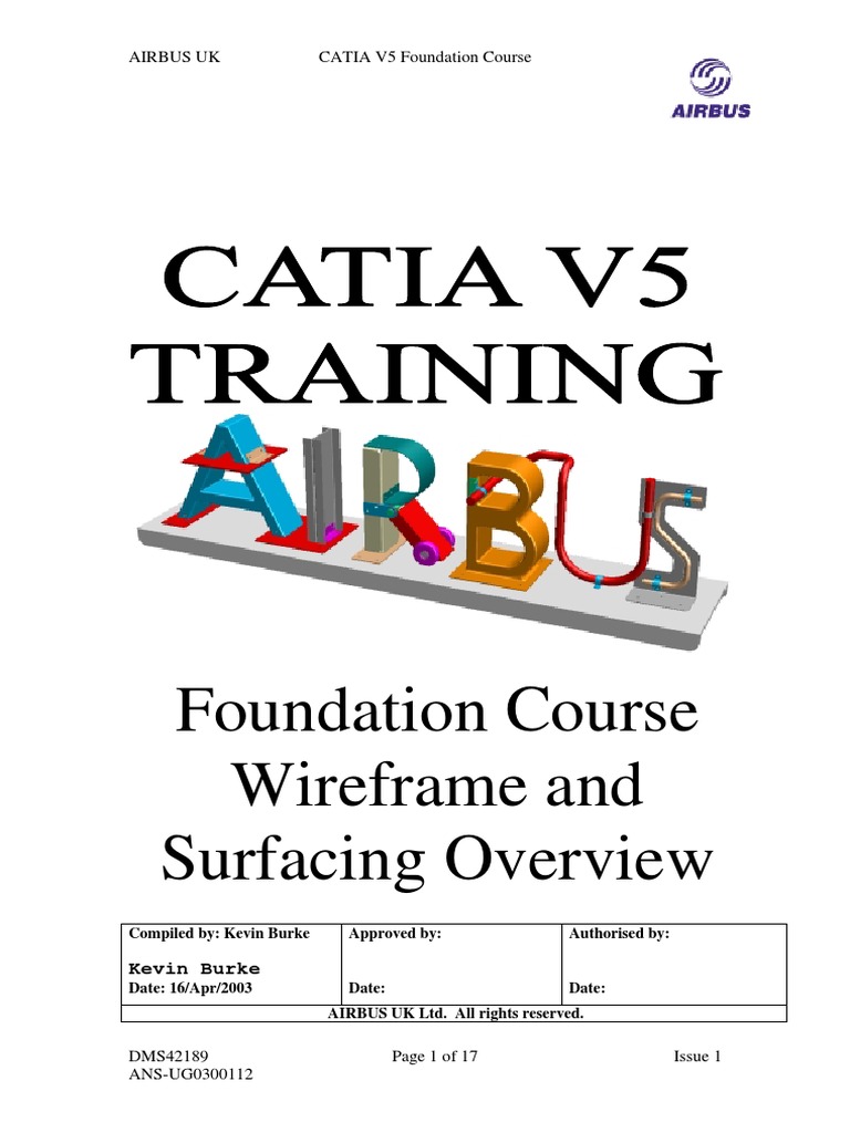 CATIA V5 Wireframe & Surfacing Guide | PDF | Tangent | Extrusion