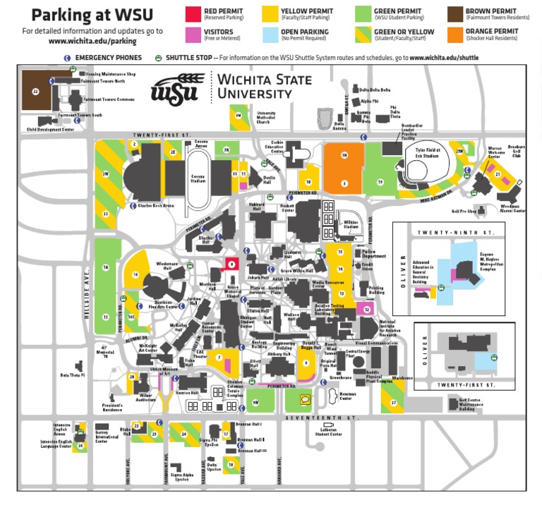 WWW - Wichita.edu/parking: For Detailed Information and Updates Go To | PDF