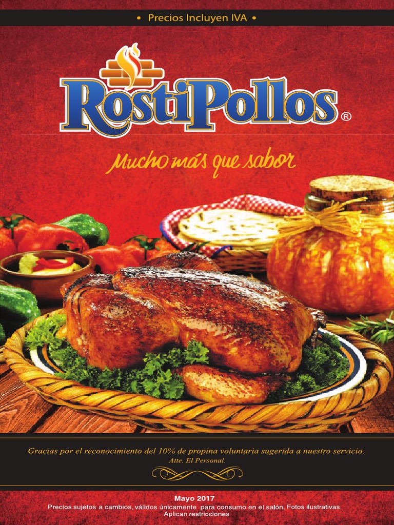 Menú RostiPollos Mayo 2017 | PDF