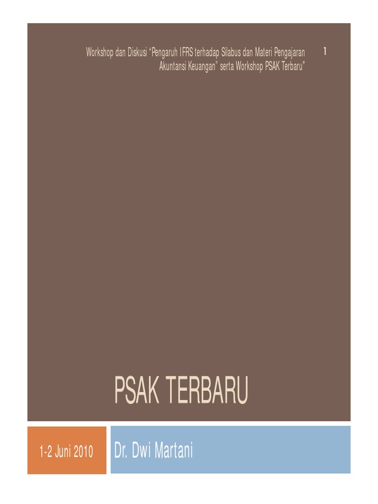 PSAK Terbaru PDF | PDF
