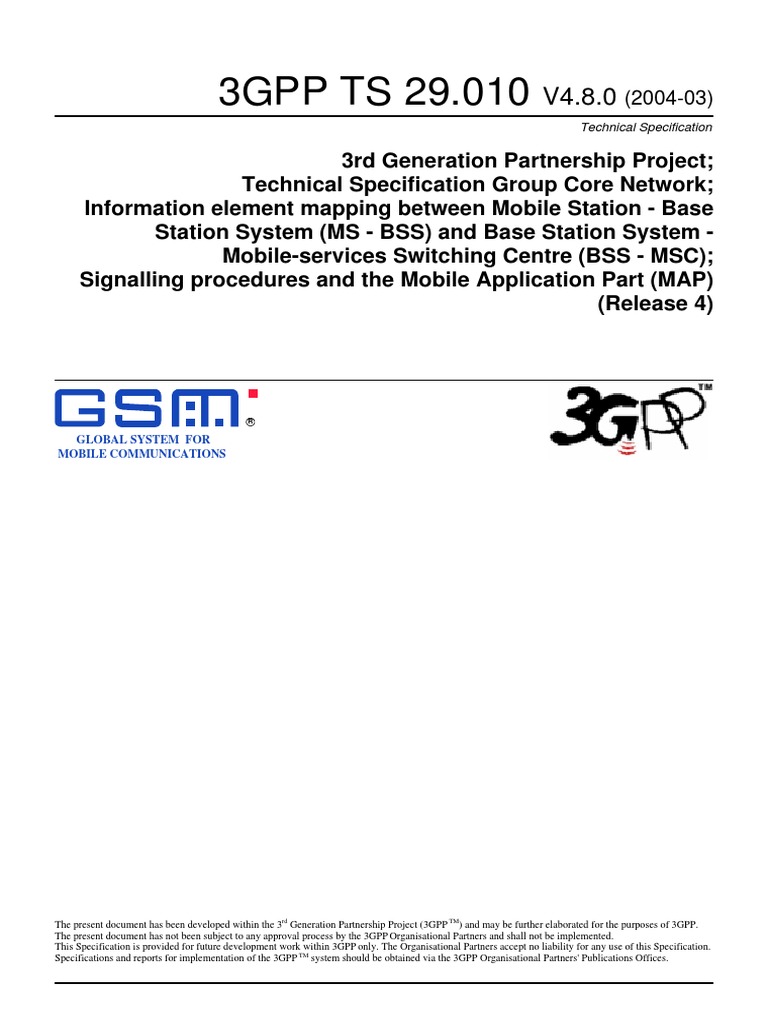 Bssmap 29010-480 | PDF | 3 Gpp | Electronics
