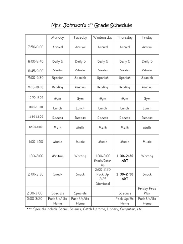 Schedule 2017-2018 | PDF