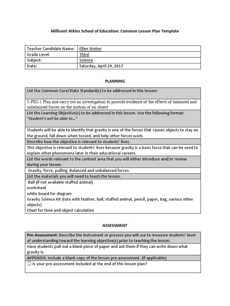Third Grade Science | PDF | Educational Assessment | Teaching