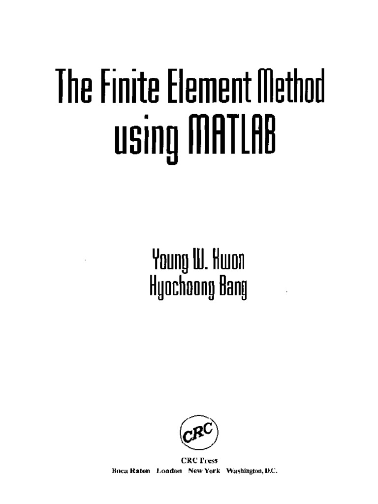 Finite Element Method Using Matlab Pdf