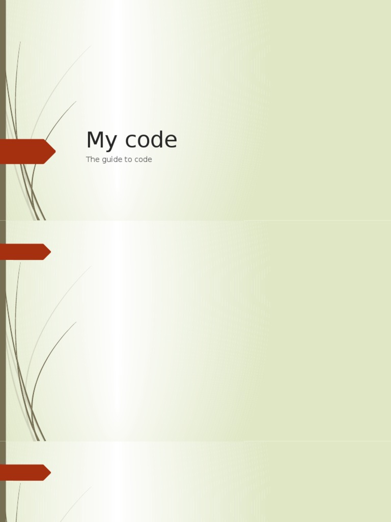 My Code Guide | PDF