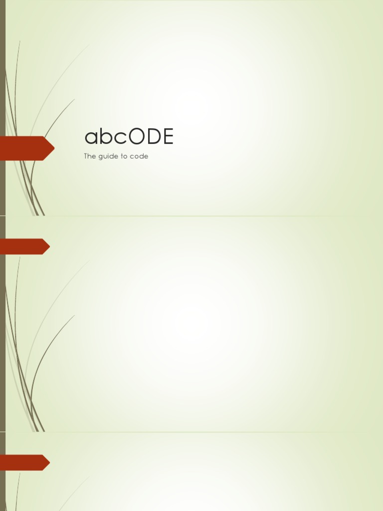 Abcode: The Guide To Code | PDF
