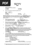 NCAT Sample Questions | PDF | Teaching Mathematics