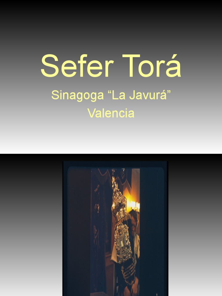 Sefer Tora | PDF | Tora | Judios y judaísmo